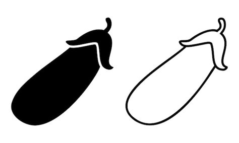 Premium Vector Eggplant Vector Icon