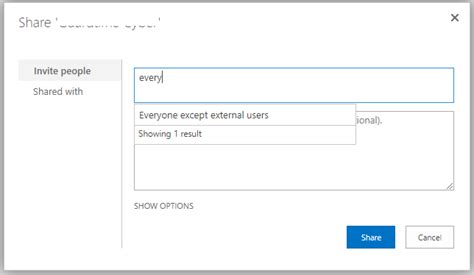 Permissions Everyone Dynamic Group Not Appearing For Share In