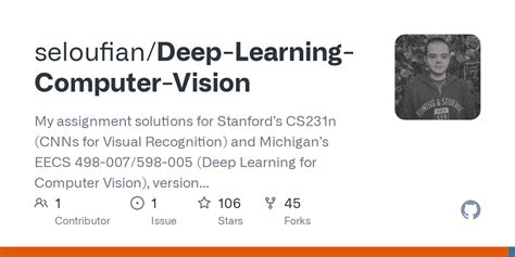 Github Seloufiandeep Learning Computer Vision My Assignment Solutions For Stanfords Cs231n