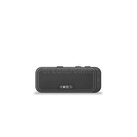 A Portable Black Speaker With A Rectangular Shape And Rounded Edges A Portable Black Speaker With A Rectangular Shape And Rounded Edges