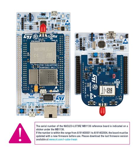P Nucleo Lrwan3 Stm32 Nucleo Pack Lora™ Lf Band Sensor And Gateway Stmicroelectronics