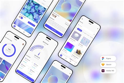 Nft Marketplace Mobile App Ui Kit An Ui Kit Template By Uicube Creative Market