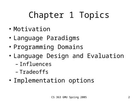 Ppt Cs 363 Comparative Programming Languages Introduction Dokumentips