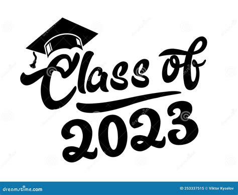 Class Of 2023 Graduation Symbol Cartoon Vector 271047661