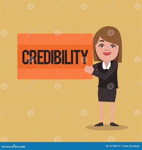 Text Sign Showing Credibility Conceptual Photo Quality Of Being