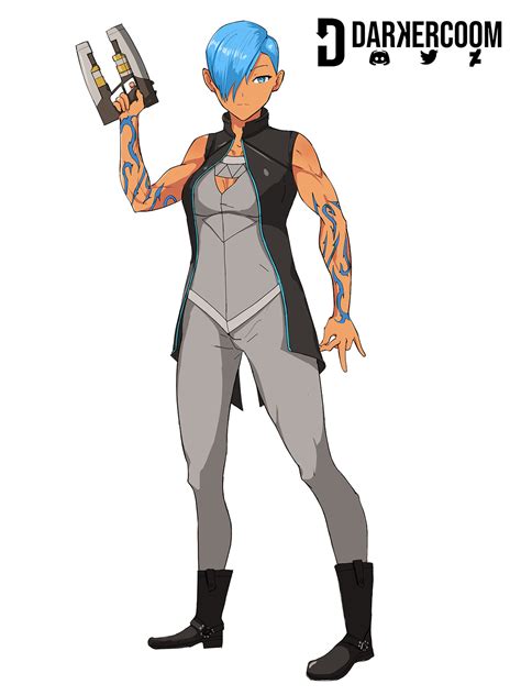 Anime Blue Haired Gender Bender Girl By Darkercoom On Newgrounds