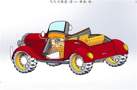 汽车solidworks 2012模型图纸下载 懒石网
