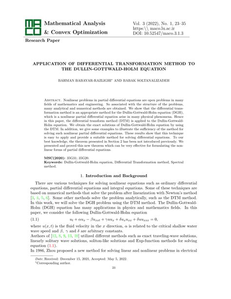 Pdf Dullin Gottwald Holm