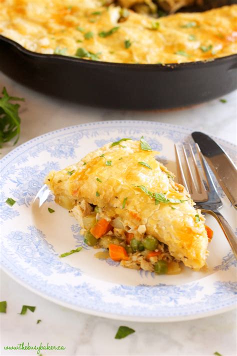 Easy Skillet Chicken Pot Pie One Pan The Busy Baker