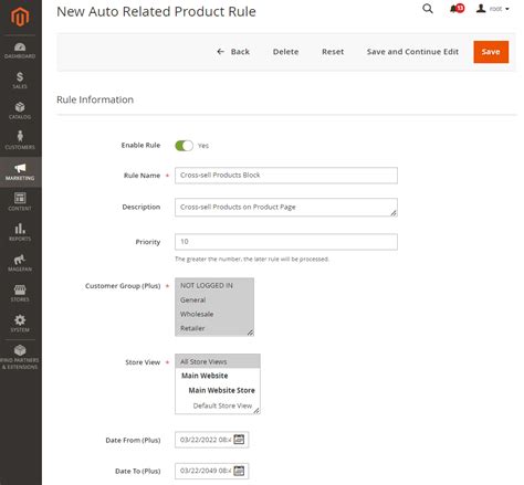 how to create related products rules in magento 2