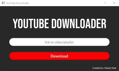github maciejwiatr python yt downloader yt downloader based on youtube dl python lib