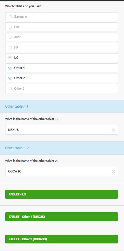 substitutions from a roster made using multi select question syntax