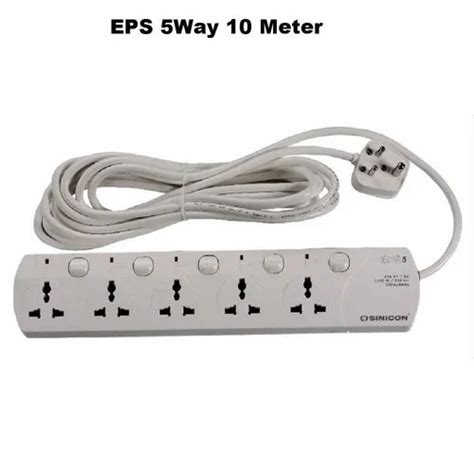 Eps 5way 10 Meter 6 Amp Single Switch Extension Socket At ₹ 1040 Piece