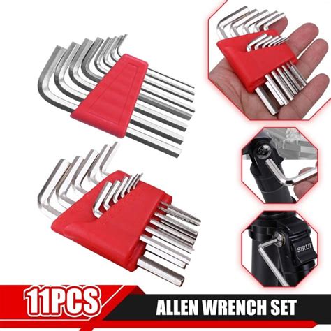Mini Allen Key Set 11 Piece L Wrench Allen Key Short Mini Repair Tools Lazada Singapore