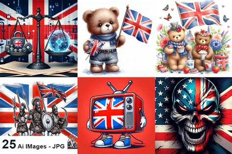 United Kingdom Flag Set Graphic By Breakingdots · Creative Fabrica