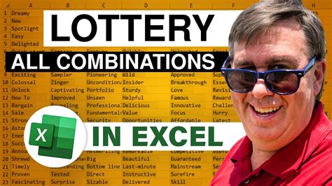 Excel Generating All Possible Lottery Combinations In Excel Step By Step Tutorial Episode