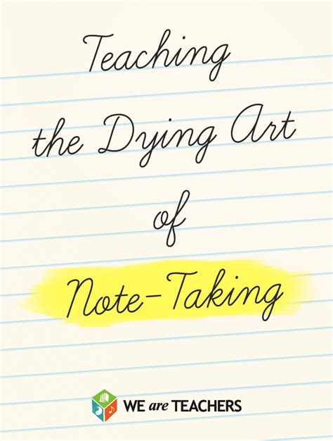 Helpful Note Taking Strategies Reviving The Lost Art