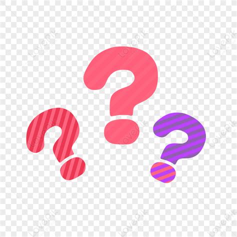 빨간색 물음표 줄무늬 질문 만화 PNG 일러스트 무료 다운로드 Lovepik