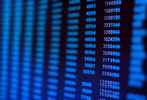 Premium Photo Blue Digital Binary Data On Computer Screen Closeup