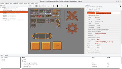 Images In Ui Regions Subset Of Image And Visual Editing Of Both Region And 9 Slices Castle