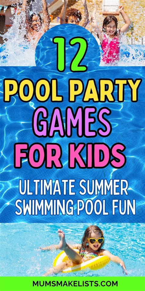 Swimming Pool Party Games
