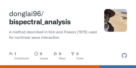 Github Donglai96bispectralanalysis A Method Described In Kim And