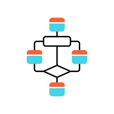 Flowchart Color Icon Diagram Visualization Of Process Problem