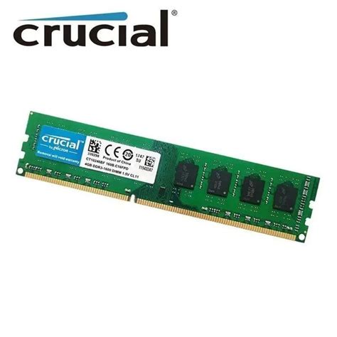 Модуль оперативной памяти Crucial 细ddr3 1600 Mhz4 ГБ Ct102464bf160b купить по выгодной цене