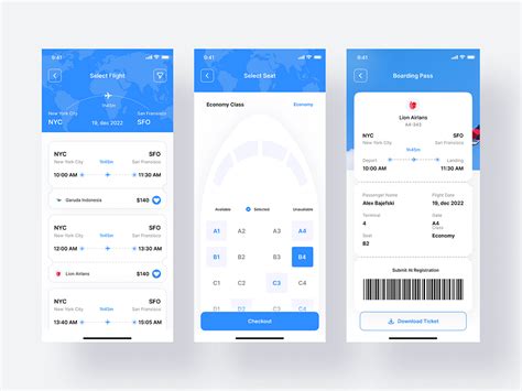 Ticket App Ui Design Ui Ux Behance