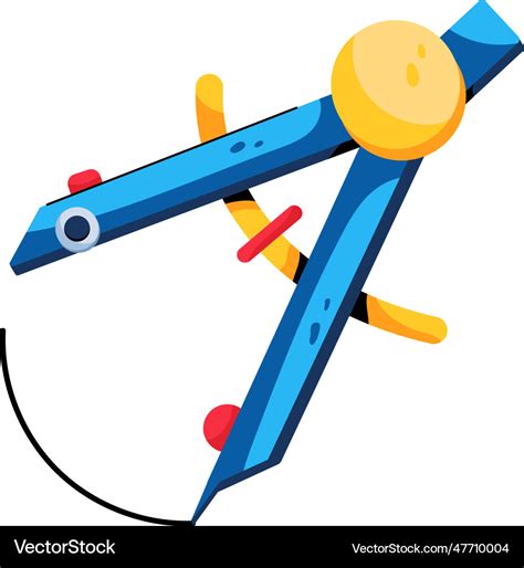 Math Compass Royalty Free Vector Image Vectorstock