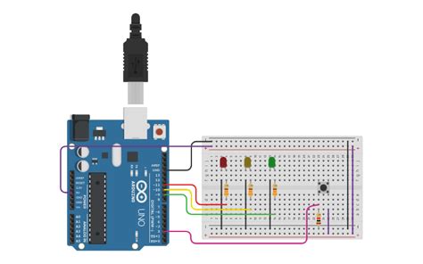 Circuit Design While Loop Tinkercad