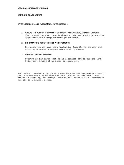 Class Task Writing Pdf