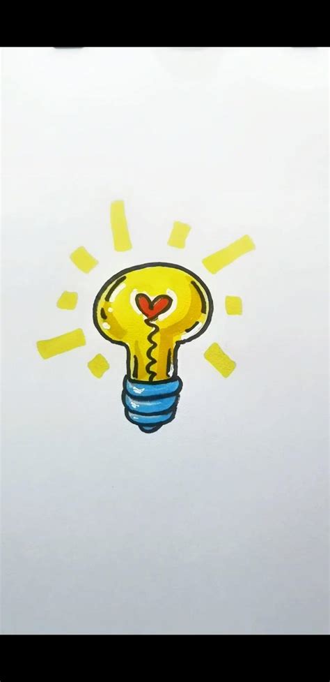 简笔画灯泡图片大全简单笔画（推荐14张） 简笔画图片大全