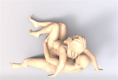 NAKED GIRL REVERSE COW POSE Free STL File For Cults