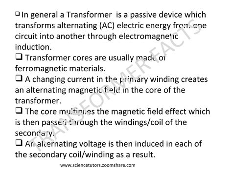 Basic Transformer Calculations Ppt