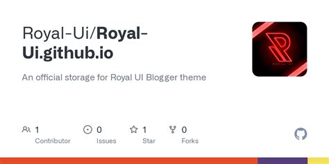 Github Royal Ui Royal Ui Github Io An Official Storage For Royal Ui Blogger Theme