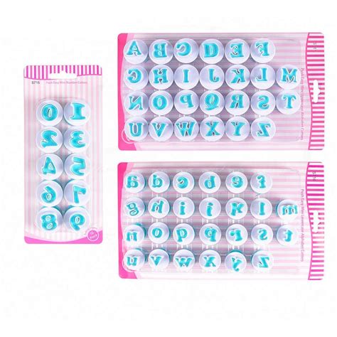 Alphanumeric Plunger Cutters Set Cutter Alphabet Letters Numbers Shopee Philippines