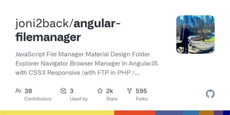 GitHub Joni2back Angular Filemanager JavaScript File Manager