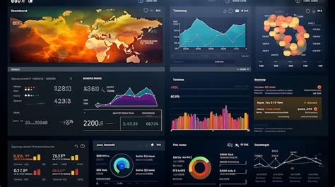 Premium Photo Web Dashboard Market Data Visualization Dashboard With Interactive Charts