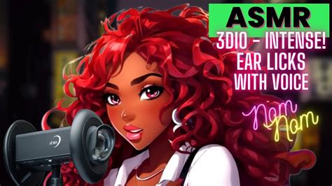 🎧[3dio] Asmr Girl Licks Your Ear 👂 Intense Ear Eating Mouth Sounds
