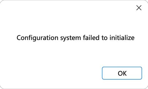 Configuration System Failed To Initialize Design