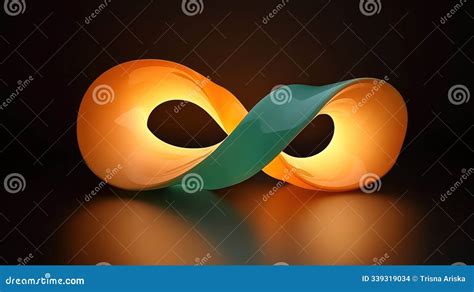 A Stylized Infinity Symbol Illuminated In Warm Colors Representing Continuity And Elegance