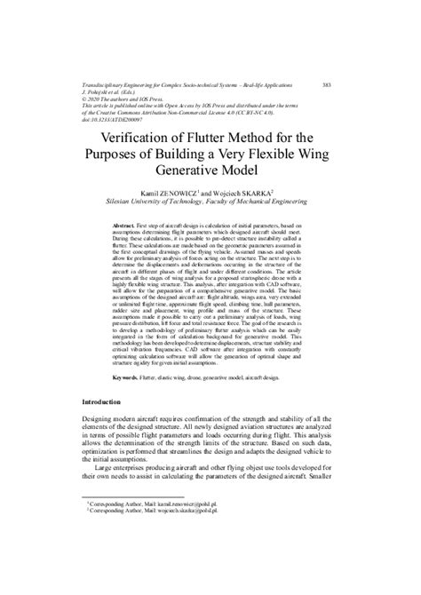 Pdf Verification Of Flutter Method For The Purposes Of Building A