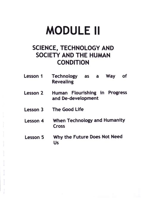 Sts Module 2 Gecc 105a Module Ii Science Technology And Society