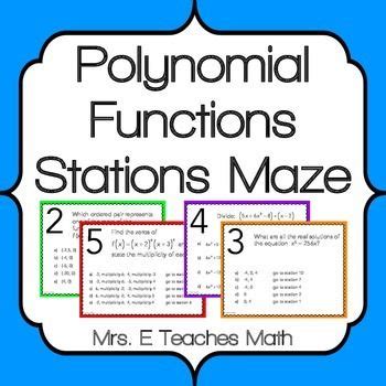 Polynomial Functions Activity Digital And Print Polynomials Polynomial Functions Babe