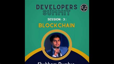 Video Shubham Dumbre On Linkedin Seminar Ishubhamdumbre Live Session Blockchain Sies