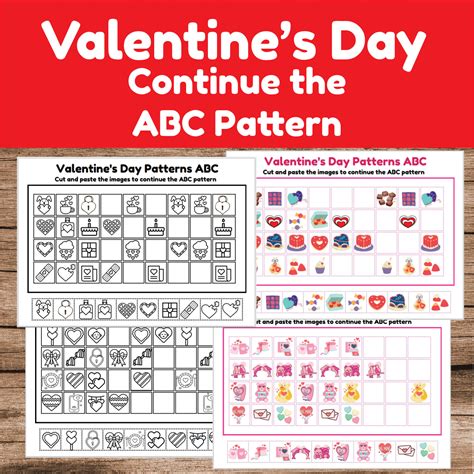 Continue The Abc Pattern Valentines Day Math Activity Made By Teachers Continue The Abc Pattern Valentines Day Math Activity Made By Teachers