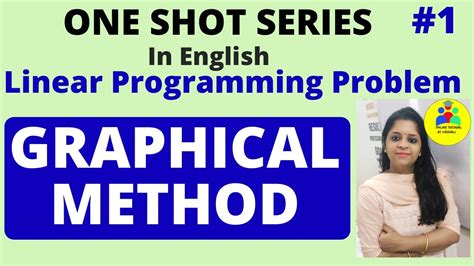 Lpp Graphical Method Linear Programming Graphical Method Youtube