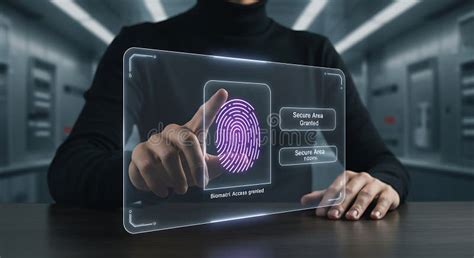 Accessing Secure Area With Biometric Fingerprint Technology On