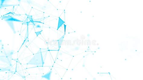 Blue Plexus Connecting Dots On Black Background Stock Illustration Illustration Of Space